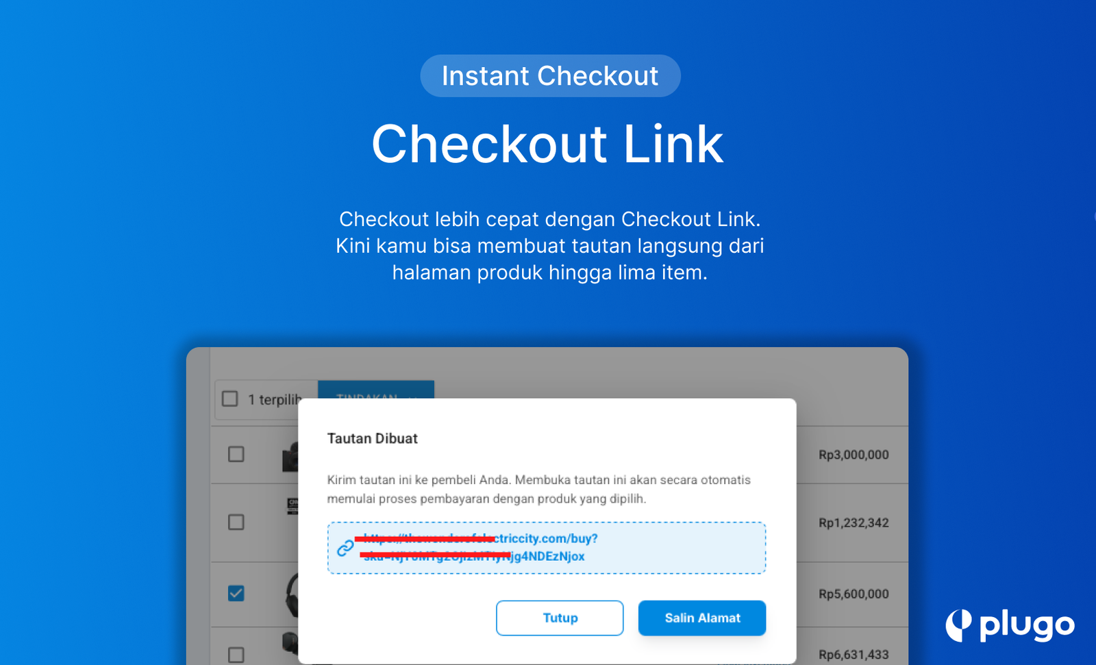 Checkout Link dan Peningkatan Fitur Toko Online di Plugo
